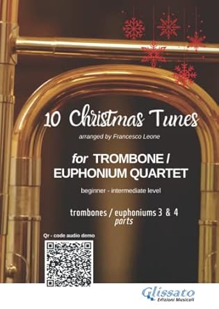 Amazon.com: (trombones/euphoniums 3 & 4 parts) 10 easy Christmas tunes ...