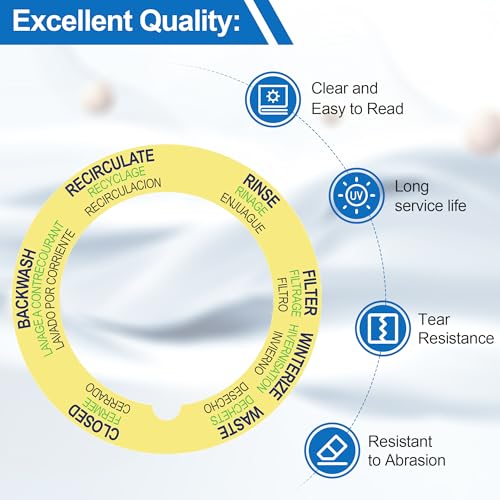 272599 Sand Filter Valve Label for Pentair Tagelus Pool and Spa Sand ...