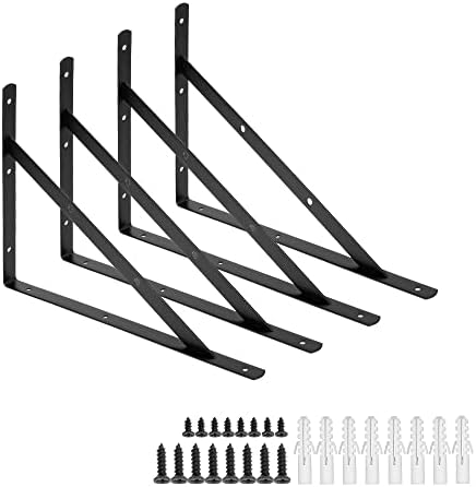 Amazon.com: Shelf Brackets 20 Inch (1 Pair) Heavy Duty Stainless Steel ...