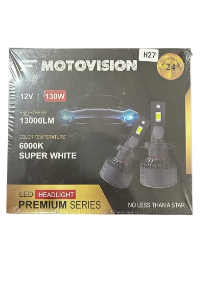 H27 130 Watt LED Headlamp Bulb Lights Chip Fog Light Ideal for Cars ...