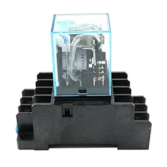 ZXHAO 5A 250VAC/28VDC MY4J-DC24V 14-Pin 4PDT HH54P Coil Power Relay with Socket 1Set: Amazon.com ...