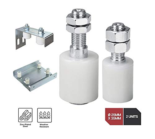 DOJA Industrial | Nylon Sliding Door Rollers | 25mm x 35mm | 2 Units ...
