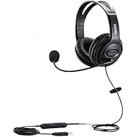 Amazon.com: USB Headset with Microphone Noise Cancelling & Mic Mute ...