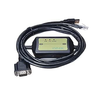 PLC Programming Cable Compatible with 1747-UIC USB to DH485 RS485 RS232 Interface Converter ...