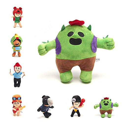 Buy DOUFUZZ Anime Game Brawl Stars Doll Hero Figure Spike Shelly Primo ...