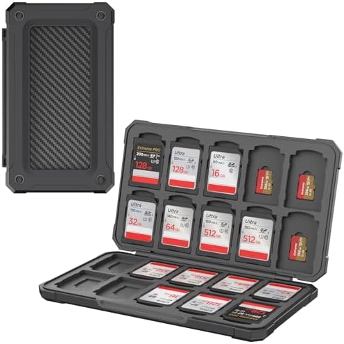 THELIFELICIOUS SD Card Storage Case for SD/TF Cards, Memory Card Case ...