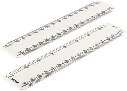 Rulex 15cm 6 inch Flat Oval Metric Engineers Scale Ruler 1:10 1:100 1:5 ...