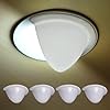6 Inch Recessed Light Cover, 4 Pack Can Light Covers 40% Translucent ...