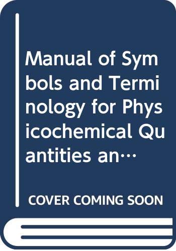 Amazon.co.jp: Manual of Symbols and Terminology for Physicochemical ...