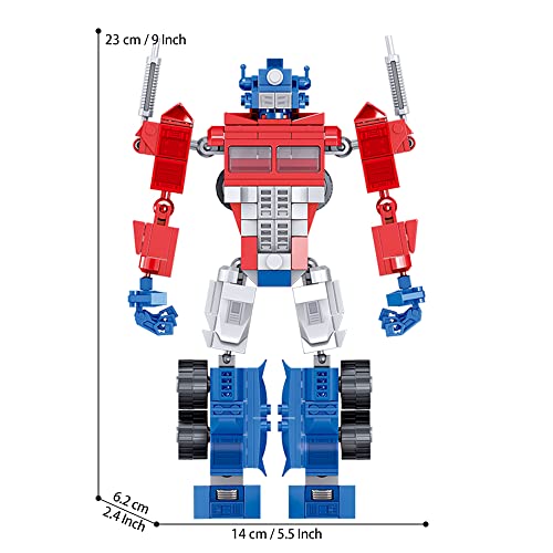 Mesiondy Robot Building Toy Set, Transforming Robot Building Playset ...
