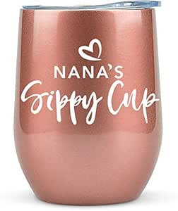 Amazon.com | KLUBI Nana Gifts Nana's Sippy Cup - 12 oz Tumbler/Mug for ...