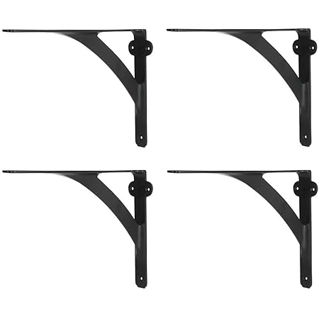 Amazon.com: Set of 4 Shelf Brackets 9 7/8 x 7 3/8 Inches Heavy Duty ...