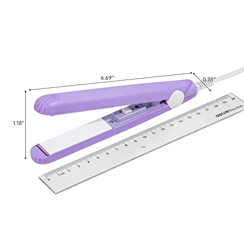 Snapklik.com : Hair Straightener Mini Flat Iron For Thin Hair Purple