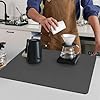 Amazon.com: SOQKEEN Dish Drying Mat 24"x16" Dark Grey Drying Matt ...