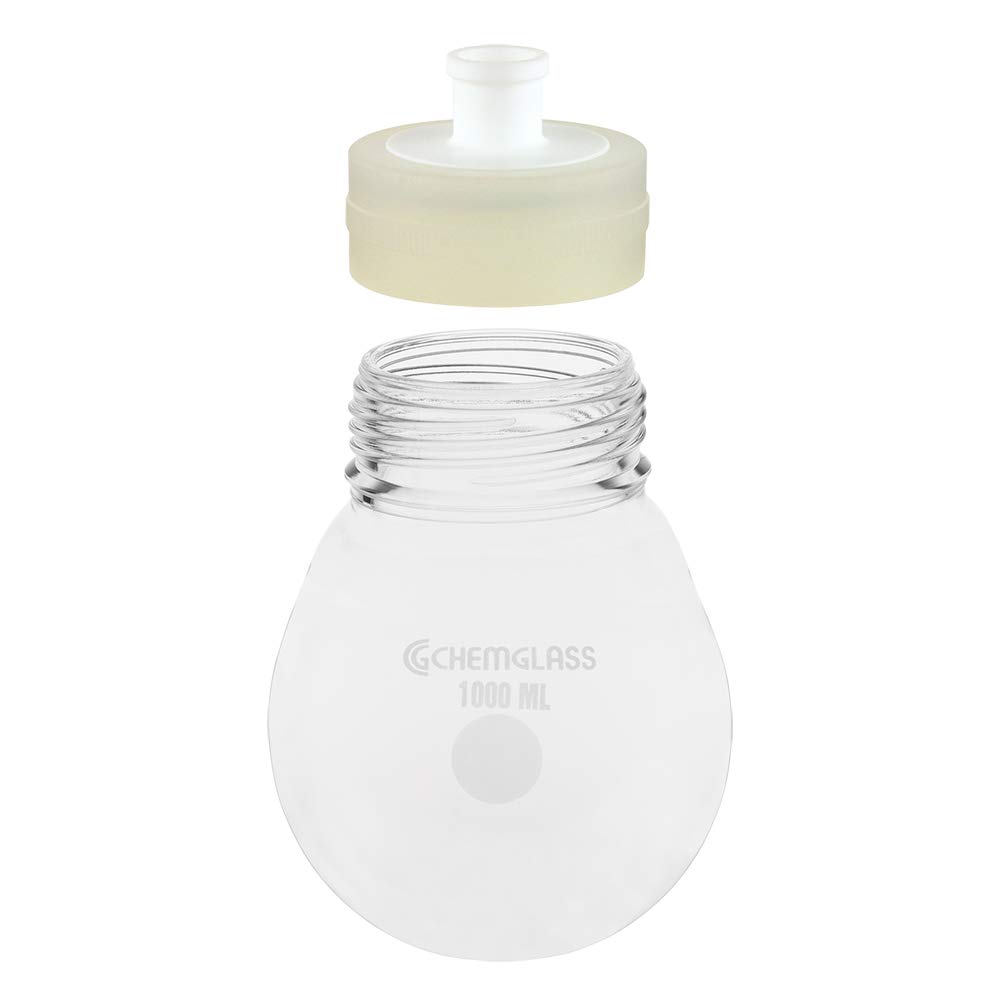 Chemglass CG-1512-X-01 Series CG-1512-X Heavy Wall Wide Mouth Recovery ...