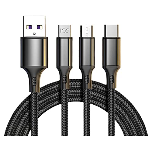 Amazon.com: 3 in 1 Multi USB Cable 66W Multi Charger Cable Fast ...
