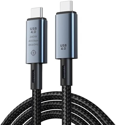 Portronics Flash C2 240W Type C to Type C Cable With 40Gbps Data ...