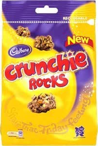 Cadburys Crunchie Rocks Chocolate Sweets - 10 x Bag : Amazon.co.uk: Grocery