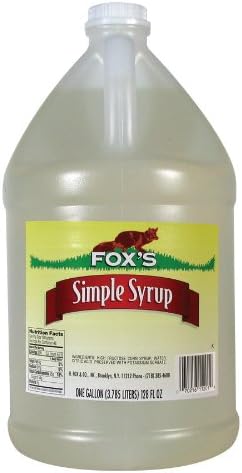 Amazon.com : Fox's 1 Gal. Simple (Sugar) Syrup : Sugar Substitute ...