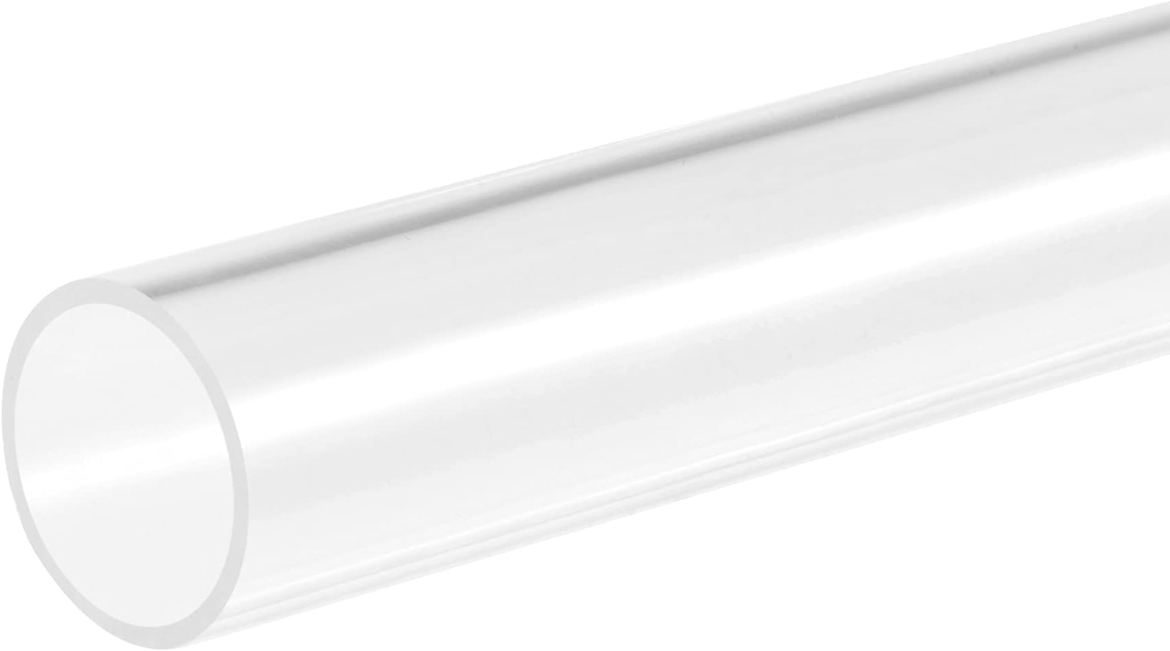 Amazon.com: uxcell Clear Rigid Acrylic Pipe 36mm ID x 40mm(1 9/16") OD ...