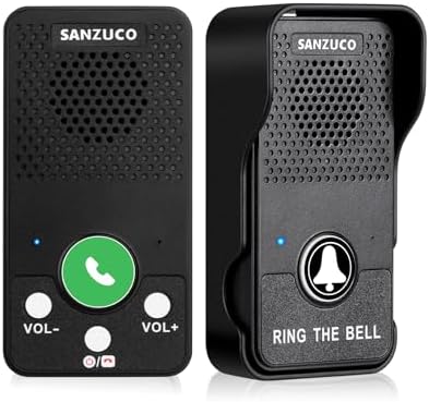 Hands Free Wireless Intercom Doorbell for Home Classroom, Wuloo Two-Way ...