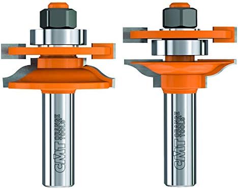 CMT 891.503.11 2-Piece Rail & Stile Bit Set, 1/2-Inch Shank, 1-3/4-Inch ...