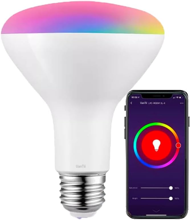 UanTii Smart Light Bulb 13W Tuya Wifi Smart Bulb Led Lamp E27 RGB Smart ...