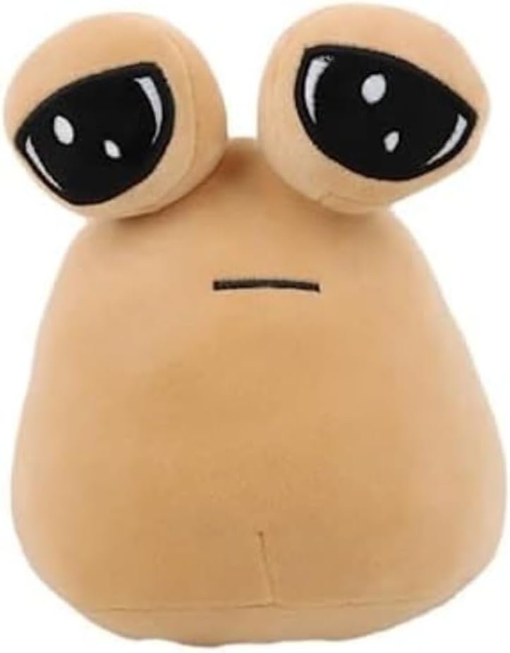 TechMax Solution Pou Alien Stuffed Cute Plush Toy, Kawaii Stuffed Alien ...