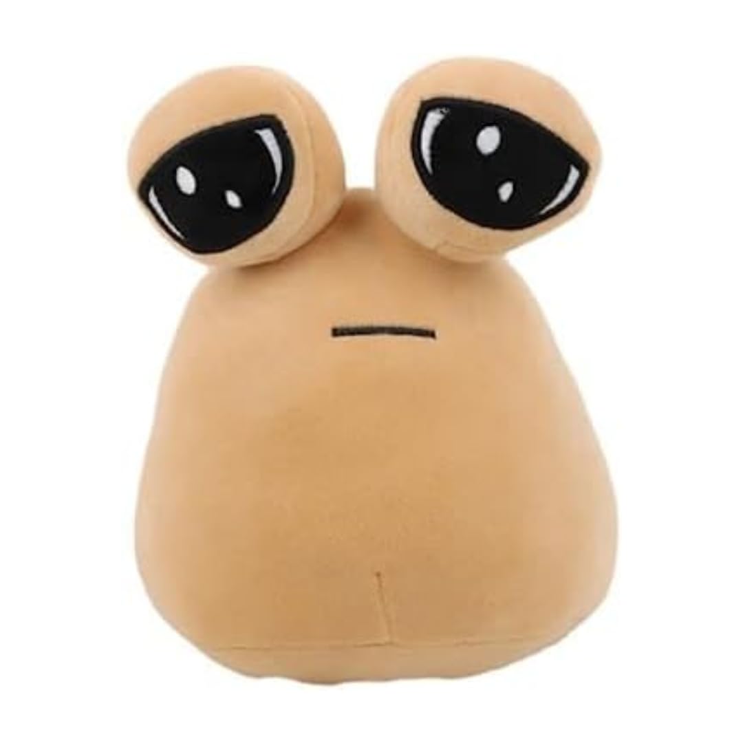 TechMax Solution Pou Alien Stuffed Cute Plush Toy, Kawaii Stuffed Alien ...
