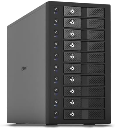 FANTEC 10 x USB3.2 Gen2 10G Hard Disk Docking Station for 10x SATA 3.5 ...