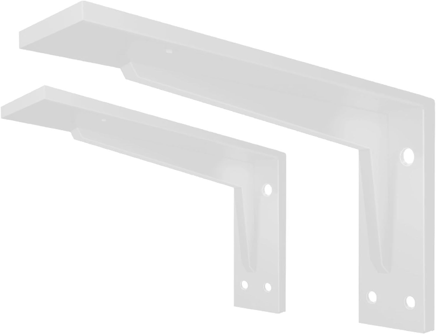 Amazon.com: Heavy Duty Shelf Brackets 2 Pack Steel Countertop Support L ...