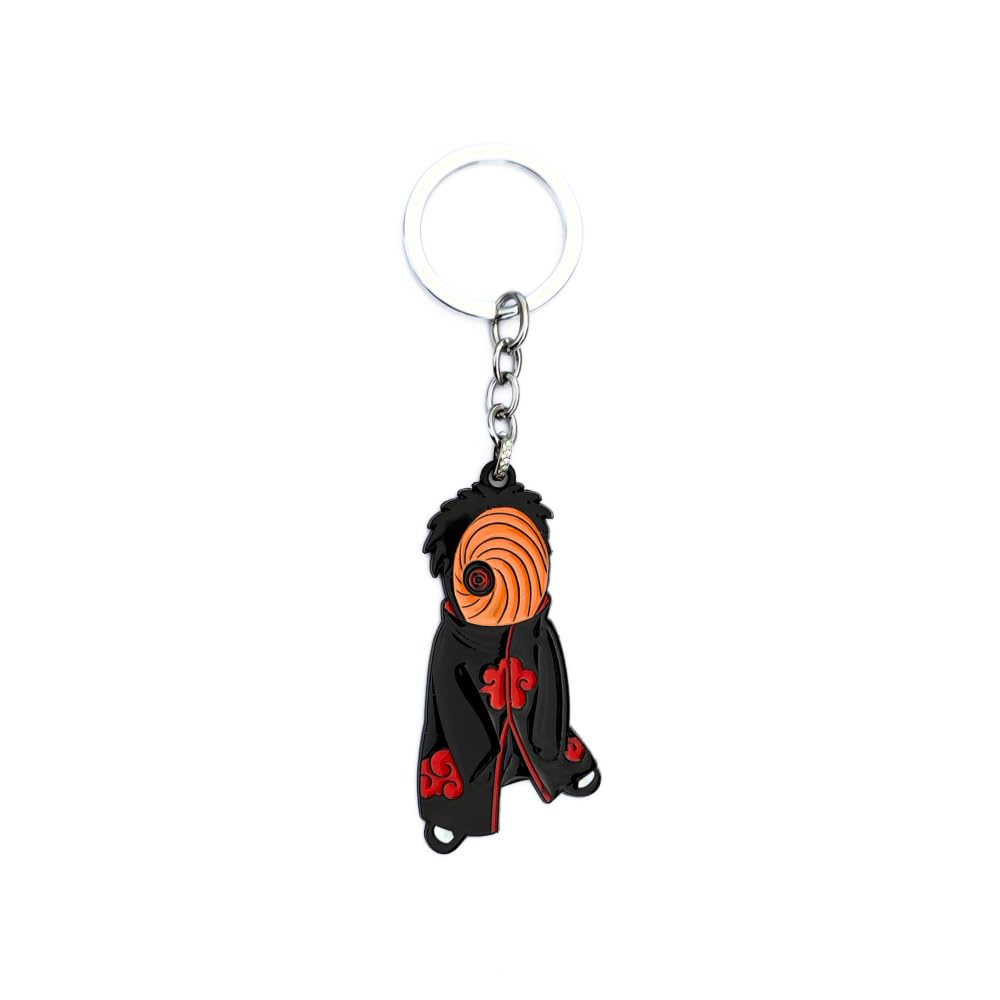Naruto Obito Tobi Uchiha Metal Keychain Keyring Red Eye Mangekyou ...