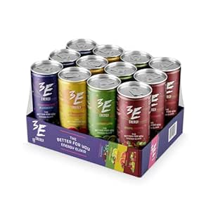 Amazon.com : Healthy Energy Drink (3E Energy Elixir 4 Flavor Variety 12 Pack) : Grocery ...