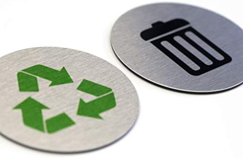 Amazon.com: Metal Trash & Recycling Signs | Garbage & Recycling Bin ...