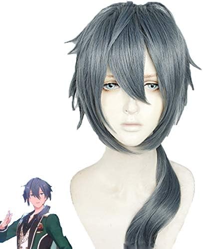 LINLINCD - Anime Coser Wig Set Stars Shiina Niki Cosplay Wig Blue Grey ...