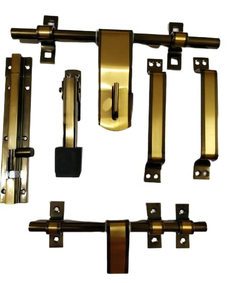 Adarsh Plywood & Hardware Door Handle Lock and Full Lock System Gold ...