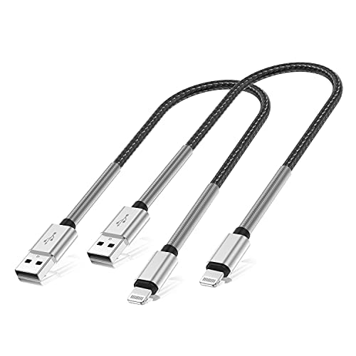 Amazon.com: Cabepow Short iPhone Charging Cable(2Pack 8 Inch), USB to ...