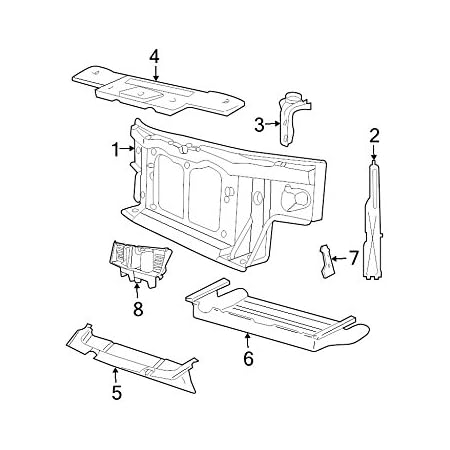 Amazon.com: Genuine Ford (AL5Z-16138-A) Radiator Support : Automotive