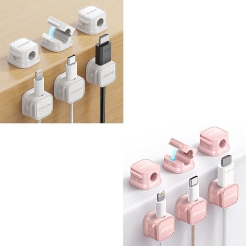 Amazon.com: 12 Pack Magnetic Cable Organizer, Adhesive Desk Cord ...