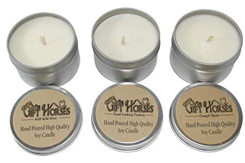 Amazon.com: All natural Scented Soy Candles Western Theme - 3 pack ...