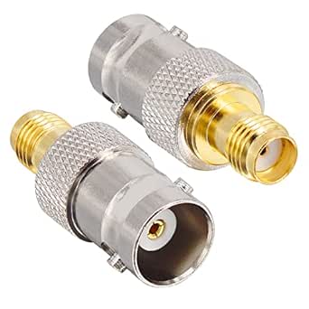 Boobrie BNC Female to SMA Female Coax Connector SMA BNC Adapter for SDR Ham Radio Baofeng UV 5R ...