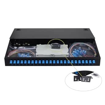 Amazon.com: FYBOPTWU-24 Singlemode 24 Port SC-UPC Fiber Optic Rack ...