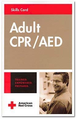 Adult CPR/AED Skills Card: American National Red Cross: 9781584803386 ...