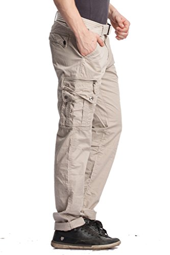 Buy BEEVEE Men's Cotton Cargo Pants(FMCR1708BEIGE_50) Beige at Amazon.in