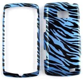 Amazon.com: BLUE/BLACK ZEBRA PRINT DESIGN CELL PHONE COVER FACEPLATE ...