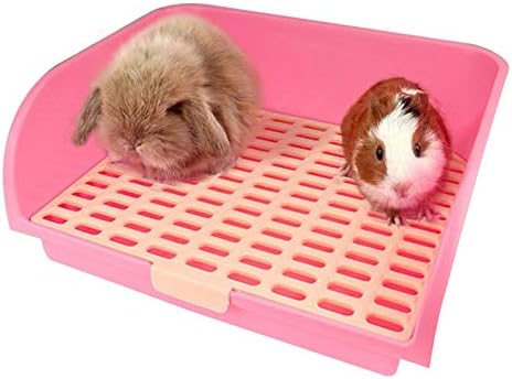 MSYU Rabbit Cage Litter Box Easy to Clean Potty Trainer for for Small ...
