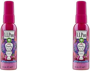 Air Wick |V.I.Poo Fruity Pin-Up Pre-Poo Toilet Spray | 55 ml (Pack of 2 ...