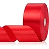 Amazon.com: Aoropo Red Ribbon 2 Inch, 60 Yards Red Satin Ribbon for ...