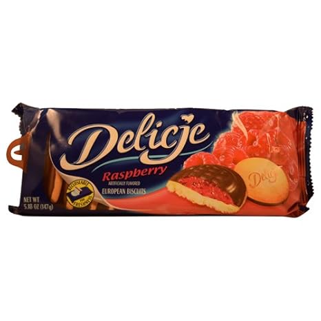 Amazon.com : Delicje - Soft Biscuit Topped with Chocolate - Raspberry ...