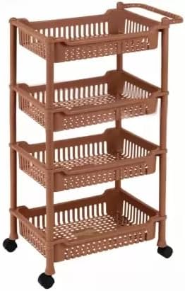 Plastic Vegetable Trolley Rack for Kitchen Storage Vegetable Organizer ...